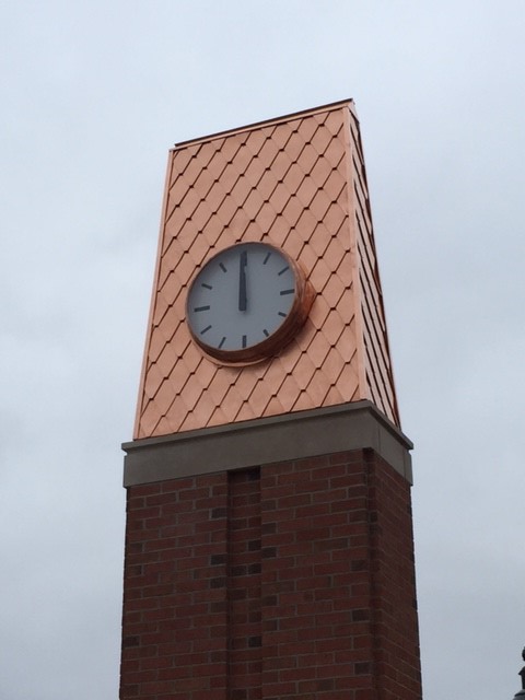 Greencastle, IN Erects New Copper Clad Clock Tower - Americlock
