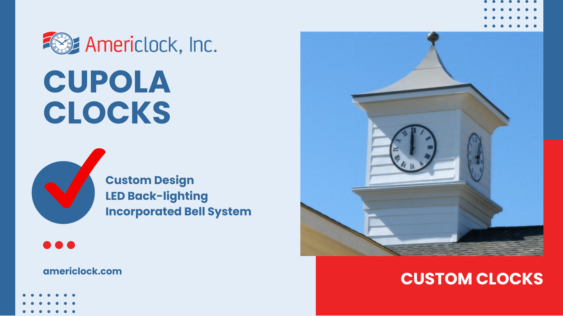 Cupola Clocks - A Reassuring Presence - Americlock, Inc.